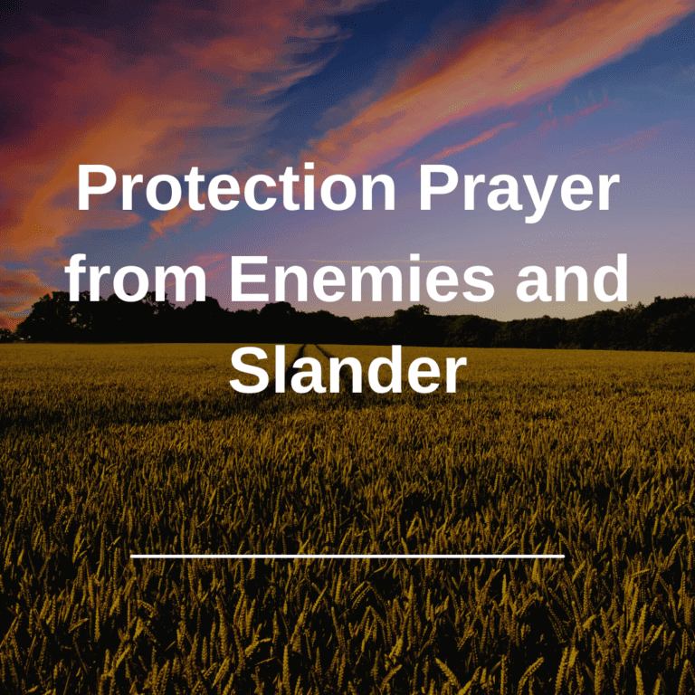 Protection Prayer from Enemies and Slander - Fire 4 Fire Prayer