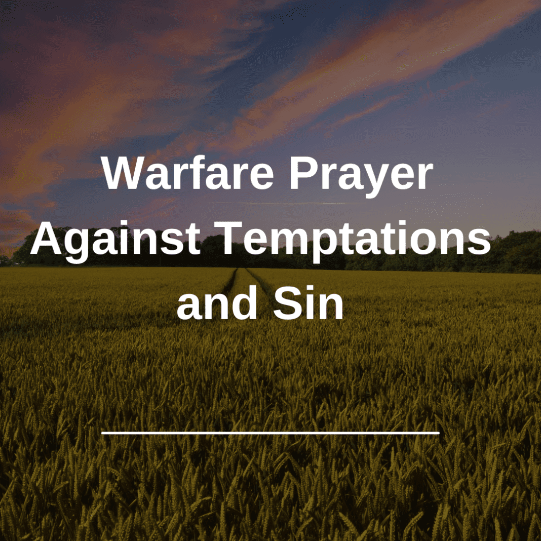 Warfare Prayer Against Temptations and Sin - Fire 4 Fire Prayer