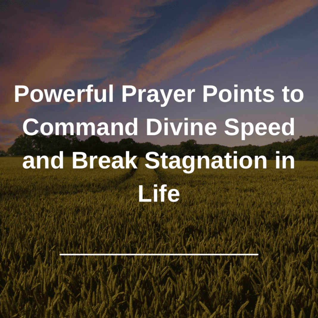 Powerful Prayer Points to Command Divine Speed and Break Stagnation in ...